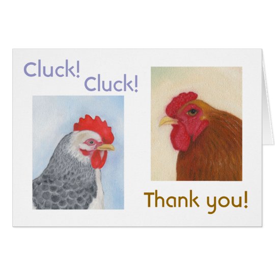 Chicken Thank You card | Zazzle.com