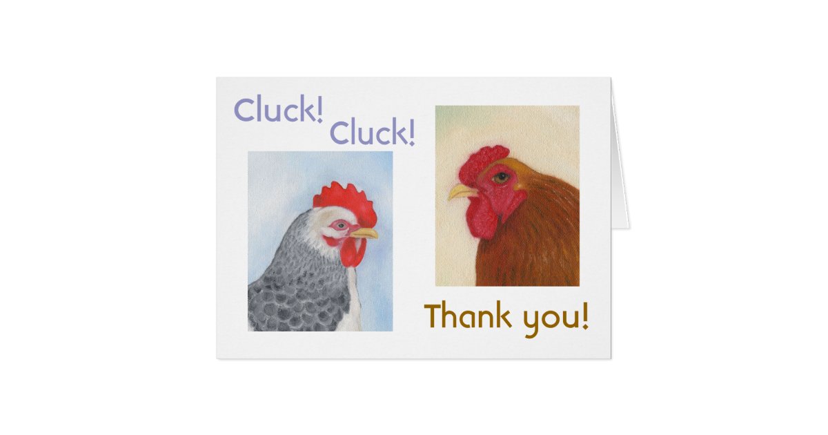 Chicken Thank You card | Zazzle.com