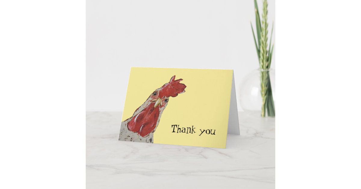 Chicken, Thank you note | Zazzle.com
