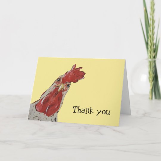 Chicken, Thank you note | Zazzle.com