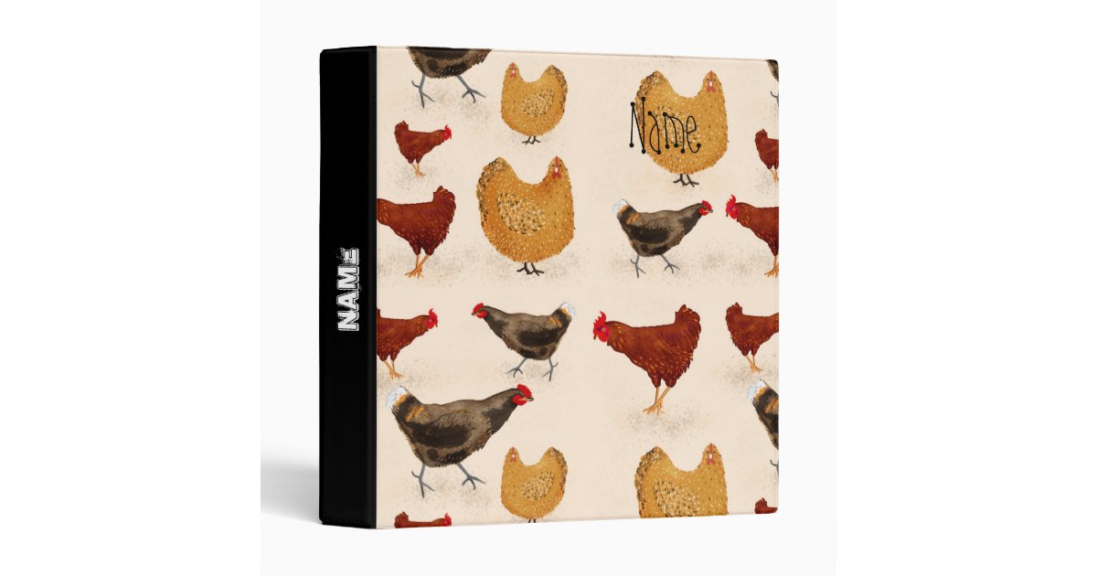 Chickens Binder | Zazzle
