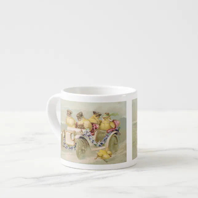Chickens on the Run - Cute Vintage Art Mug | Zazzle