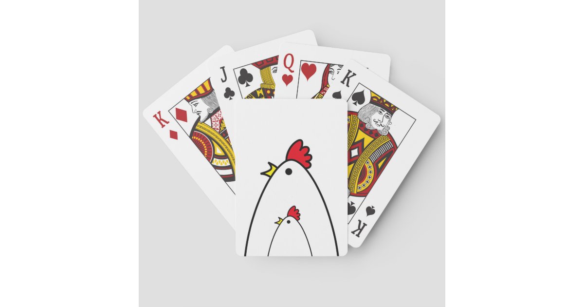 Chickens Poker Cards | Zazzle