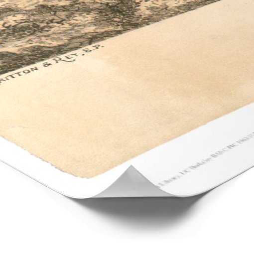 Chico, CA. Panoramic Map 1871 (0272A) Poster | Zazzle