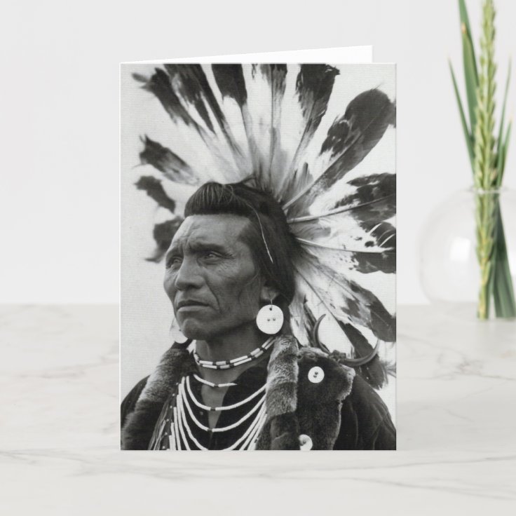 Chief Eagle, Salish Indian Card | Zazzle