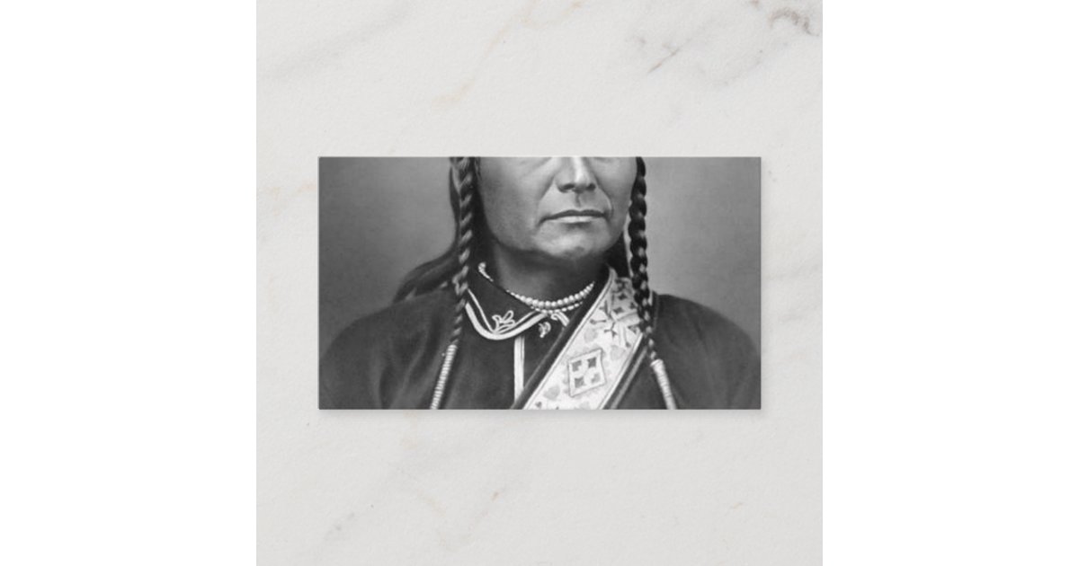 Chief Joseph Portrait 1880 Business Card | Zazzle
