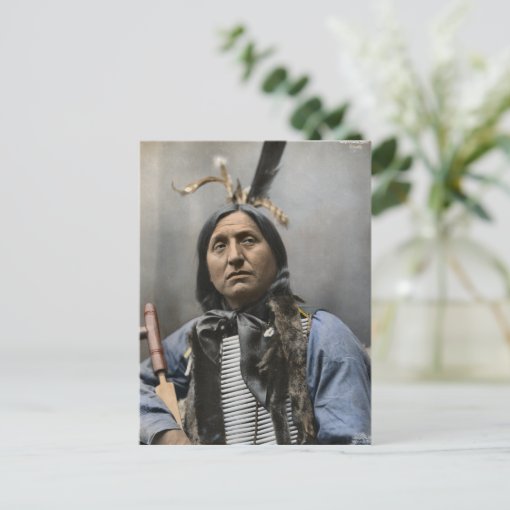 Chief Left Hand Bear Ogala Sioux Vintage Postcard | Zazzle