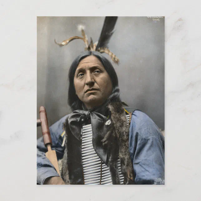 Chief Left Hand Bear Ogala Sioux Vintage Postcard | Zazzle