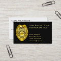 Chief Of Kitchen Police Badge Business Card | Zazzle