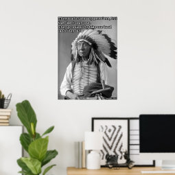 Chief Red Cloud Quote Poster | Zazzle