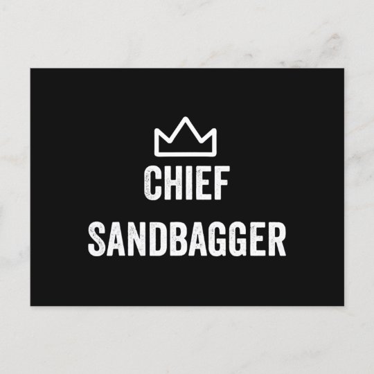 Chief Sandbagger Golf Meme Bjj Chess Sandbag Invitation Postcard ...