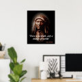 Chief Seattle Quote On Death Poster | Zazzle