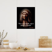 Chief Seattle Quote On Death Poster | Zazzle