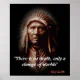 Chief Seattle Quote On Death Poster | Zazzle