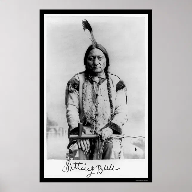 Chief Sitting Bull 1889 Poster | Zazzle