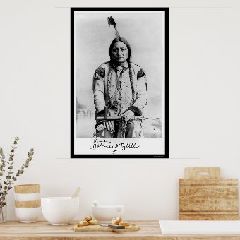 Chief Sitting Bull 1889 Poster | Zazzle