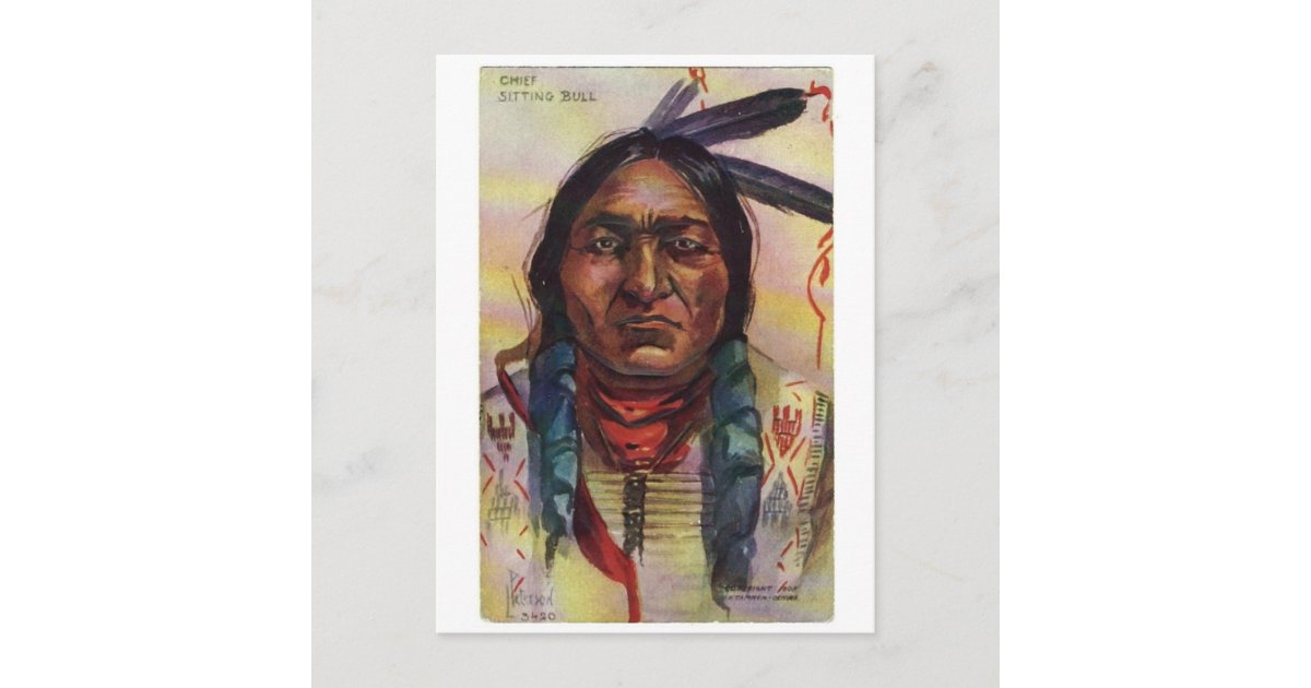 Chief Sitting Bull Postcard | Zazzle