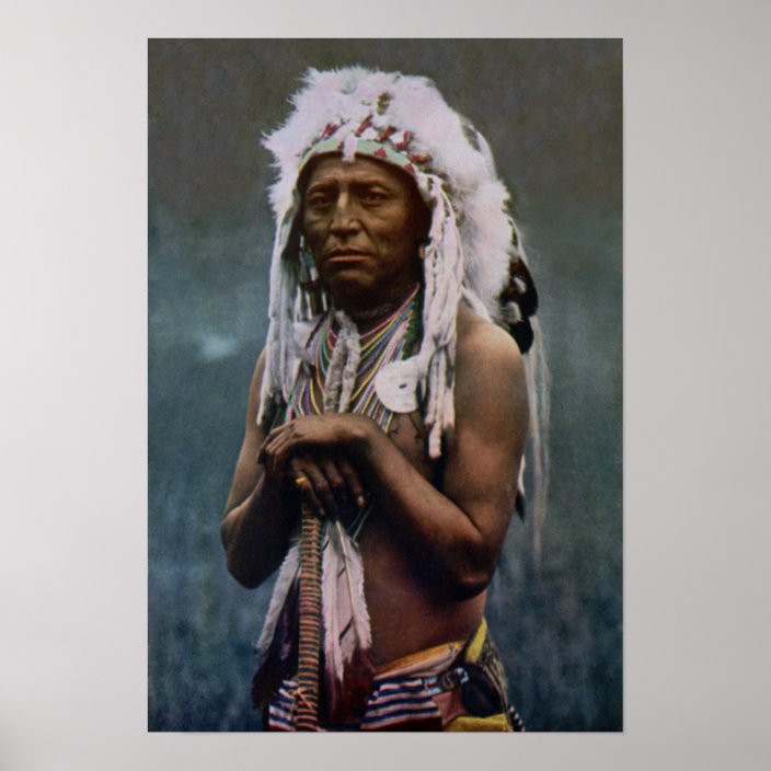 Chief Two Guns White Calf Glacier National Park Poster | Zazzle.com
