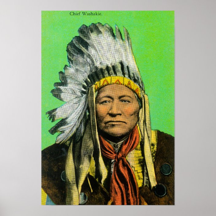 Chief Washakie Portrait Poster | Zazzle.com
