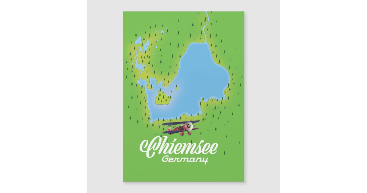 chiemsee Germany lake map | Zazzle