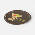 Chihuahua Mexican Fiesta Birthday Party Plates | Zazzle