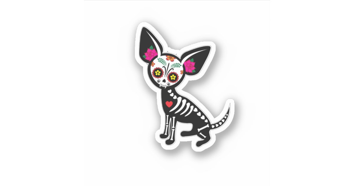 Chihuahua Muerta Sticker | Zazzle