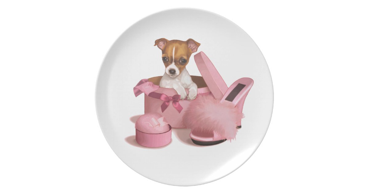 Chihuahua Puppy Dinner Plate | Zazzle