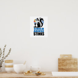 Child Abuse Stinks Poster | Zazzle