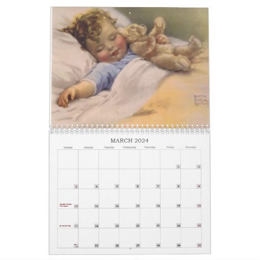 Child and Baby Prints Calendar | Zazzle