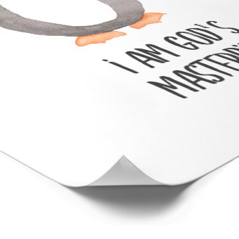 Child Bible Verse I am Gods Masterpiece Poster | Zazzle