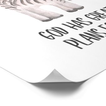 Child Bible Verse Nursery Decor Safari Animal | Zazzle