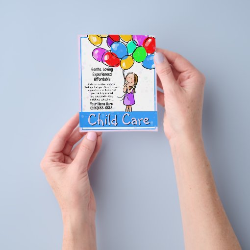 Child Care Babysitting Day Care 5x6 Flyer | Zazzle