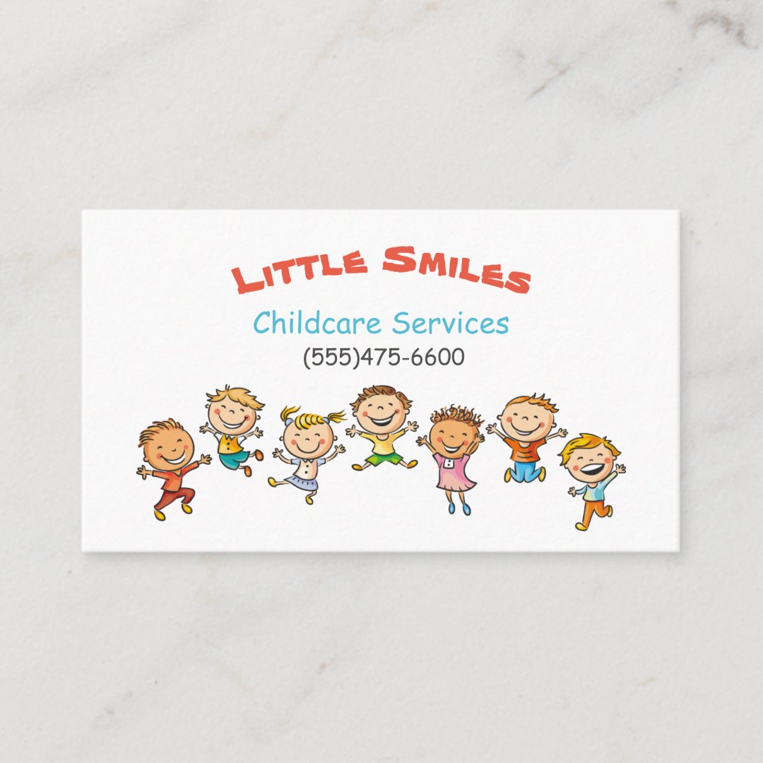 Child Daycare Services Business Card | Zazzle