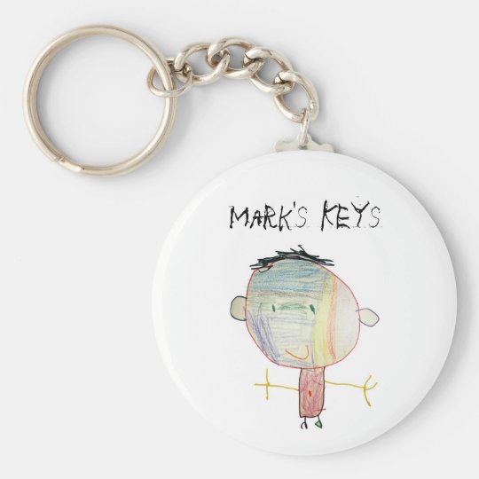 Child Drawing Keychain | Zazzle.com