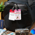 Child ID Identification Emergency Allergy Photo Luggage Tag | Zazzle