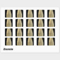 Child in swaddling clothes square sticker | Zazzle
