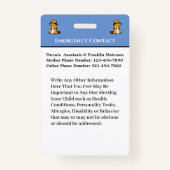 Child Kids Photo ID Identification Fun Custom Badge | Zazzle