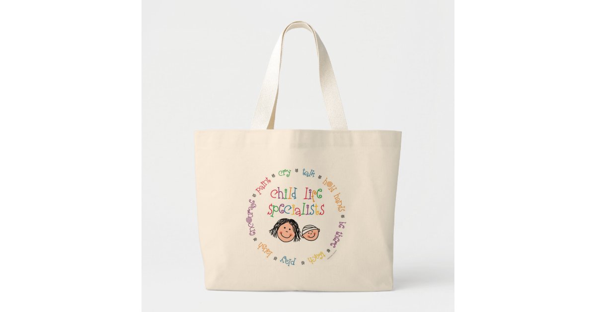 Child Life Specialist Totebag Large Tote Bag | Zazzle