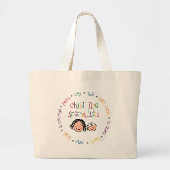 Child Life Specialist Totebag Large Tote Bag | Zazzle