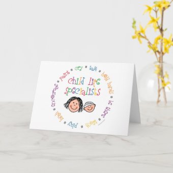 Child Life Specialists Notecard | Zazzle
