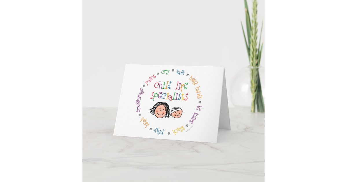 Child Life Specialists Notecard | Zazzle