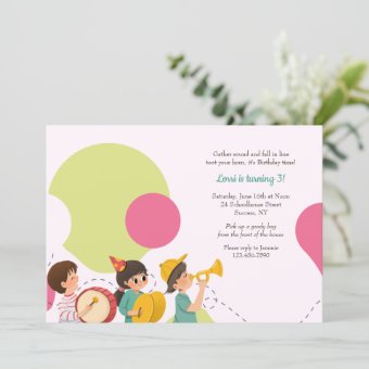 Child Parade Birthday Party Invitation | Zazzle