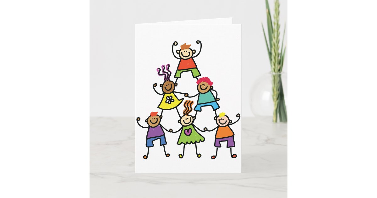 Child Pyramid Greeting Cards | Zazzle
