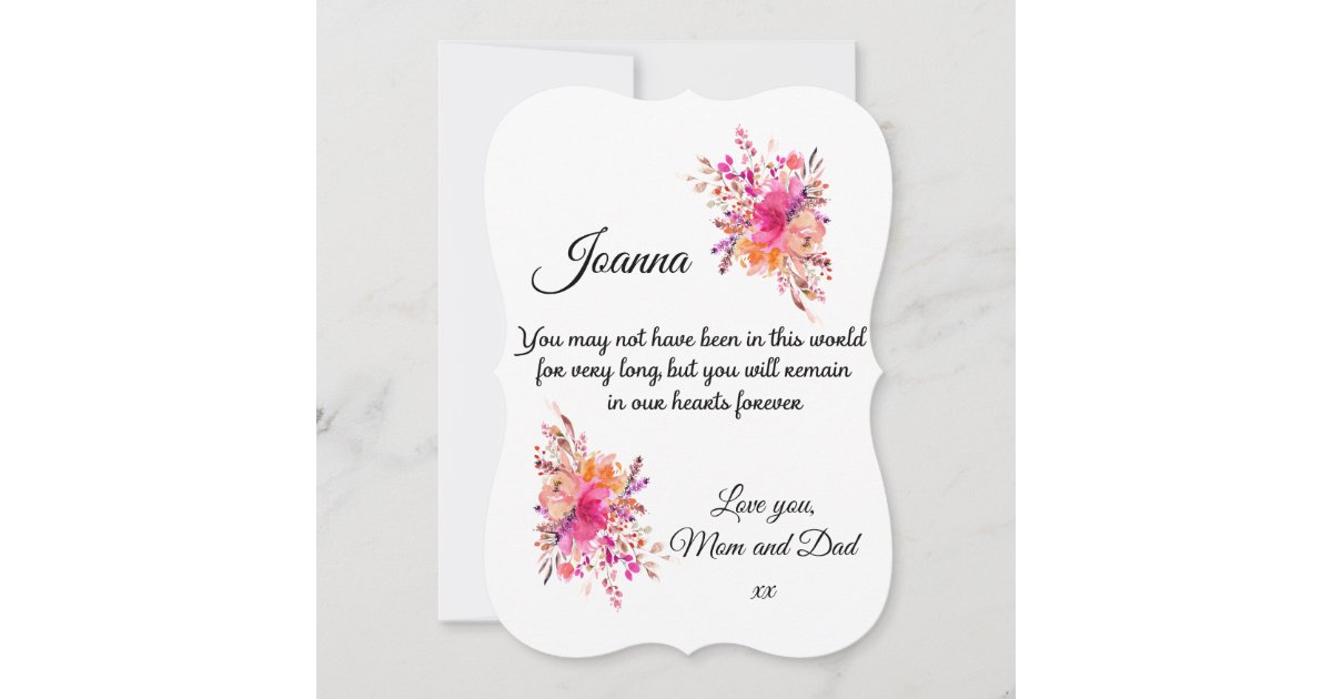Child Sympathy Card | Zazzle