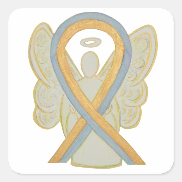 Childhood Brain Cancer Awareness Ribbon Stickers | Zazzle.com