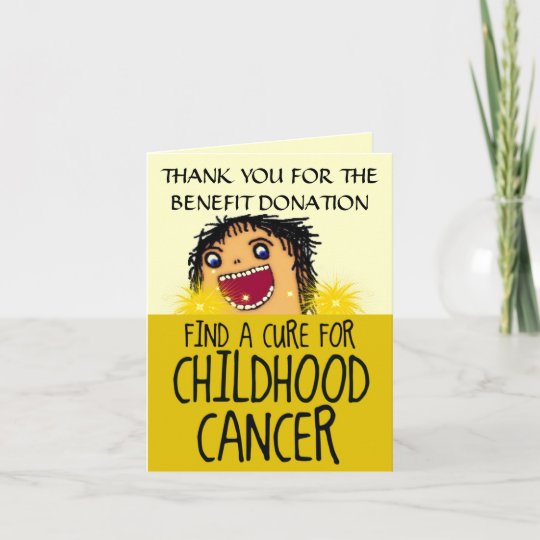 Childhood Cancer Benefit Thank You | Zazzle.com