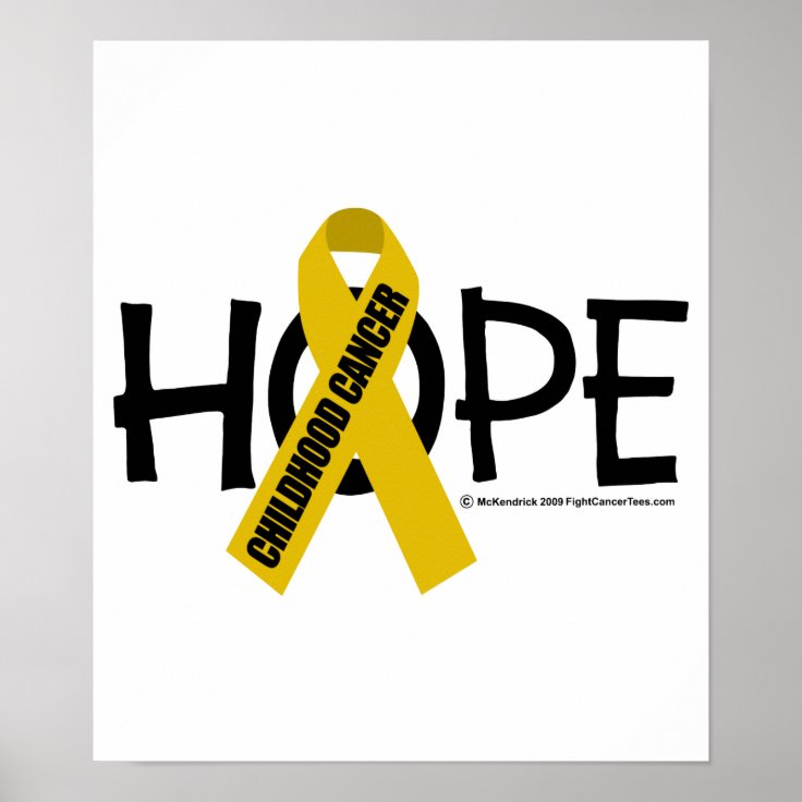 Childhood Cancer Hope Poster | Zazzle