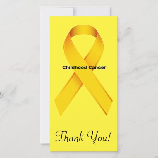 Childhood Cancer Thank You Card | Zazzle.com