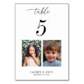 Childhood Pictures Photos Table Number 5 Wedding | Zazzle