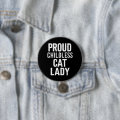 Childless Cat Lady for Cat Mom Women Cat Lady Button | Zazzle